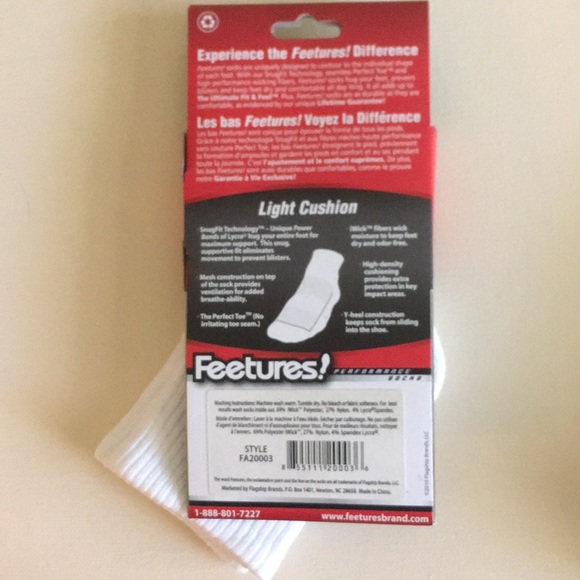 Feetures | Underwear & Socks | Feetures Athletic Socks Size L | Poshmark